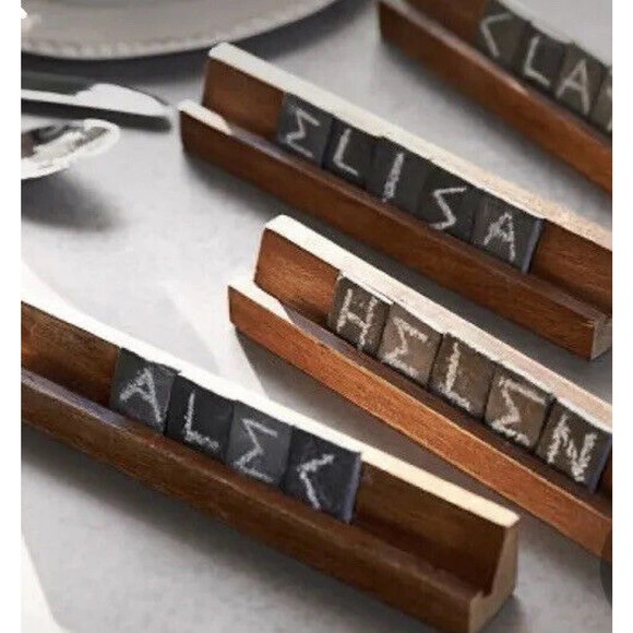 Pottery Barn | Dining | Pottery Barn Slate Place Card Holders ...